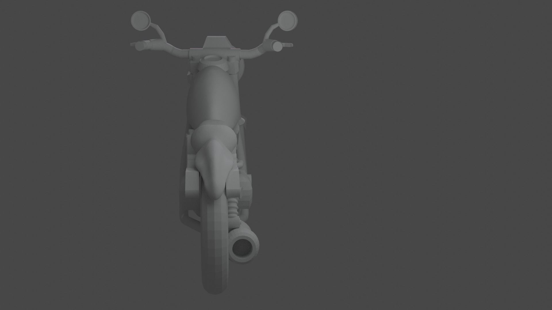 simple motorbike 3D model 3D printable | CGTrader