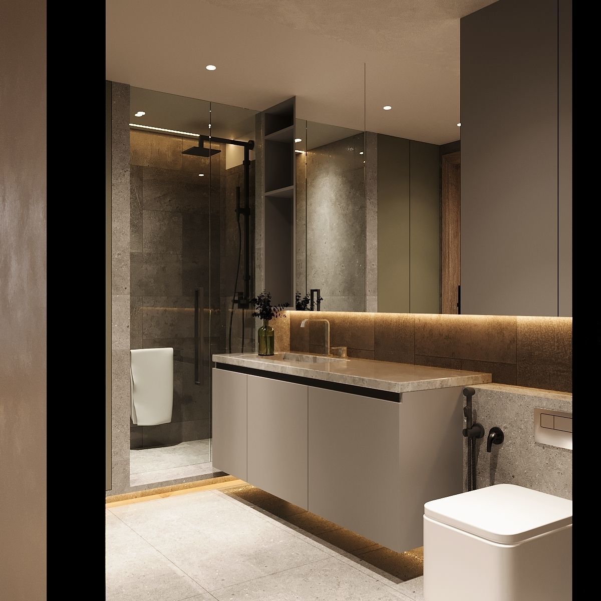 Toilet and Bathroom 3D Model Interior Scene 3D model | CGTrader