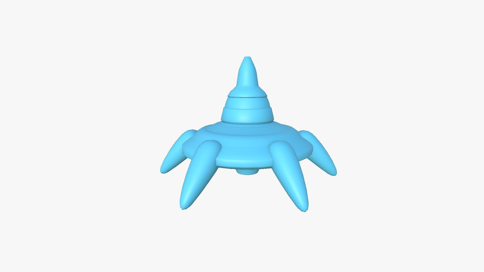 3D model Alien Spaceship UFO G02 Aluminum - Sci Fi Spacecraft Design VR ...