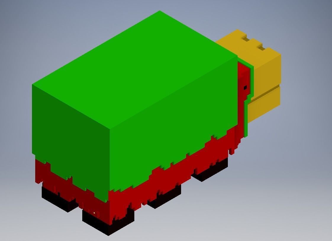 Minecraft Sniffer Standing 3D model 3D printable | CGTrader
