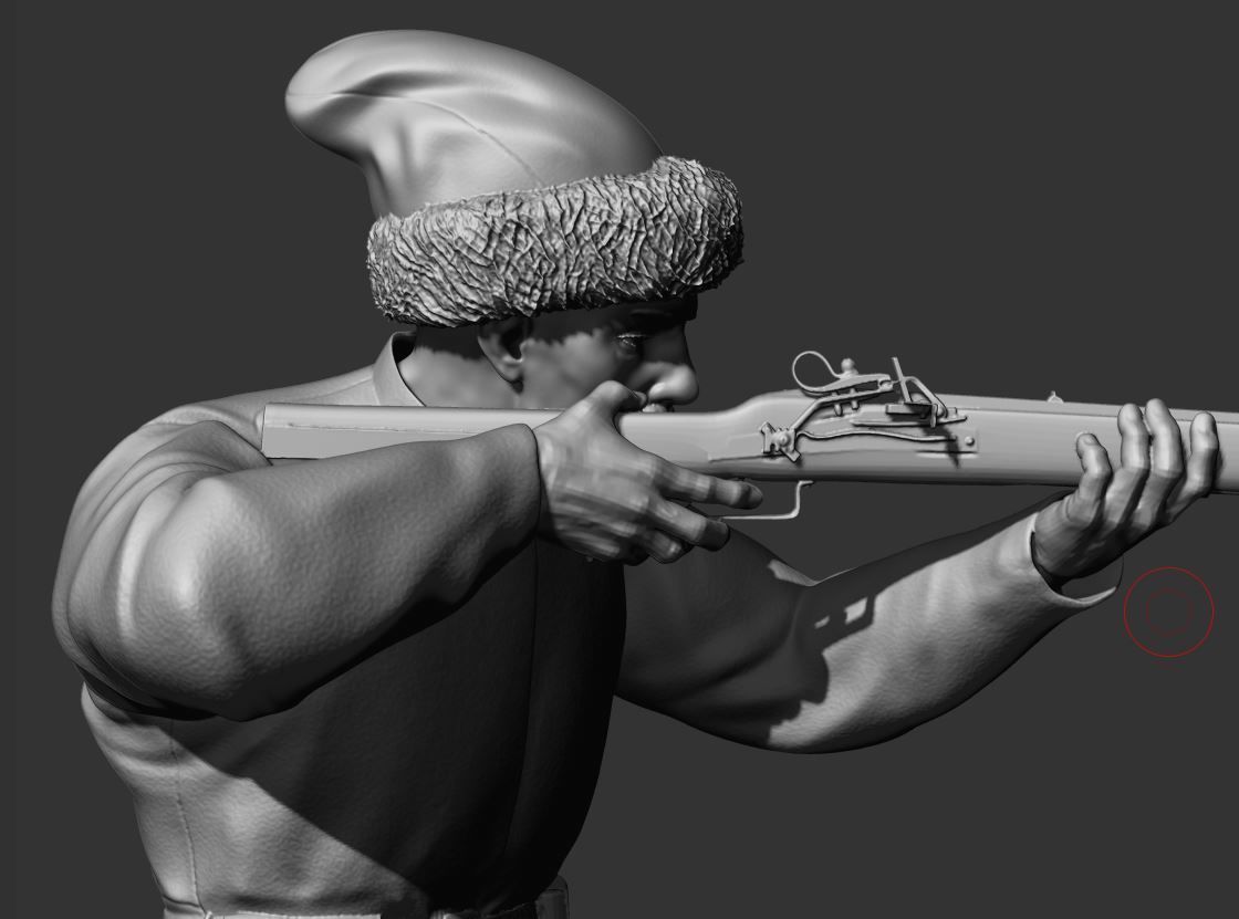 Cossack miniature with a gun 3D model 3D printable | CGTrader