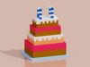 3D model Cake VFCNAV2 Voxel VR / AR / low-poly | CGTrader