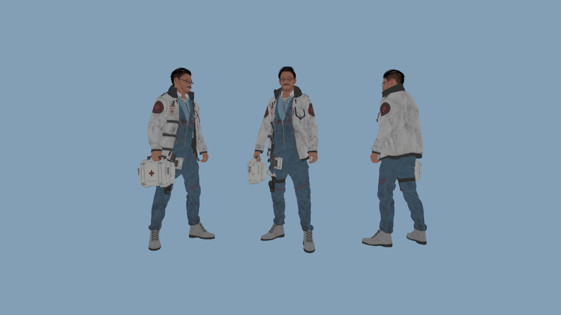 Medic Game Ready Character 3D model rigged | CGTrader