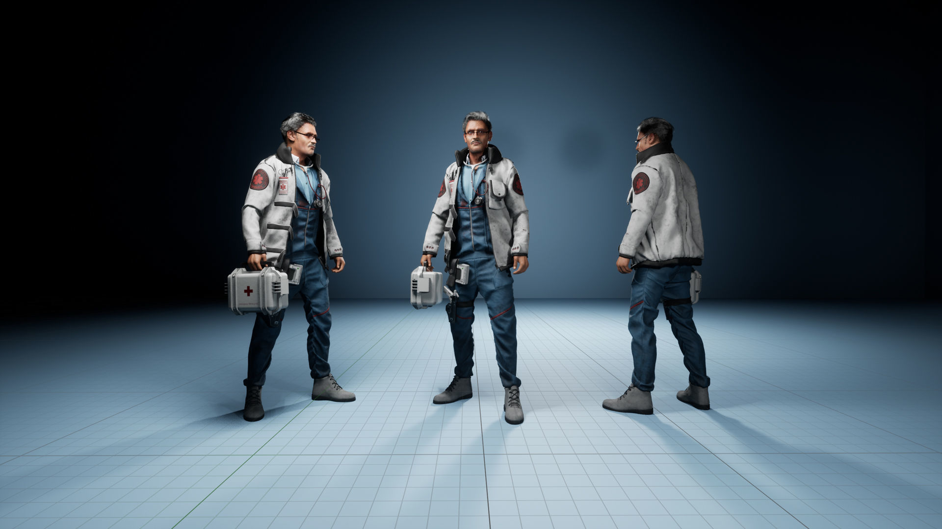 Medic Game Ready Character 3D model rigged | CGTrader