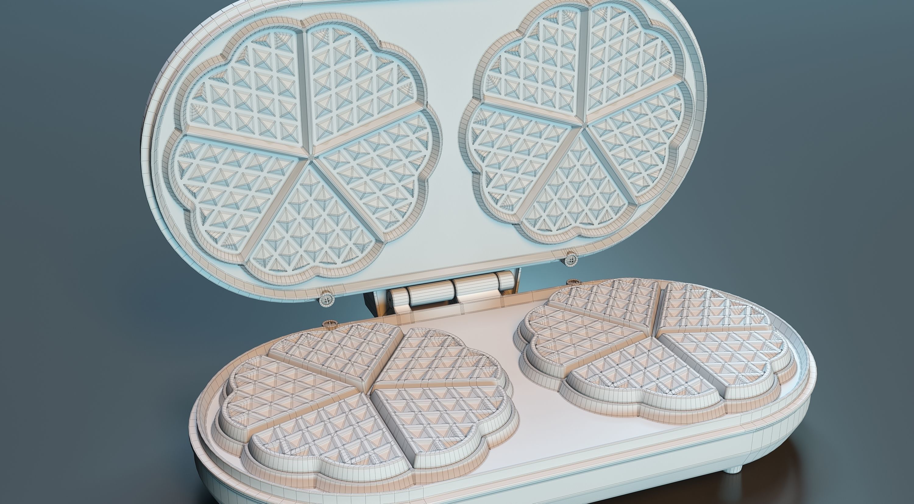 Waffle maker 3D model | CGTrader