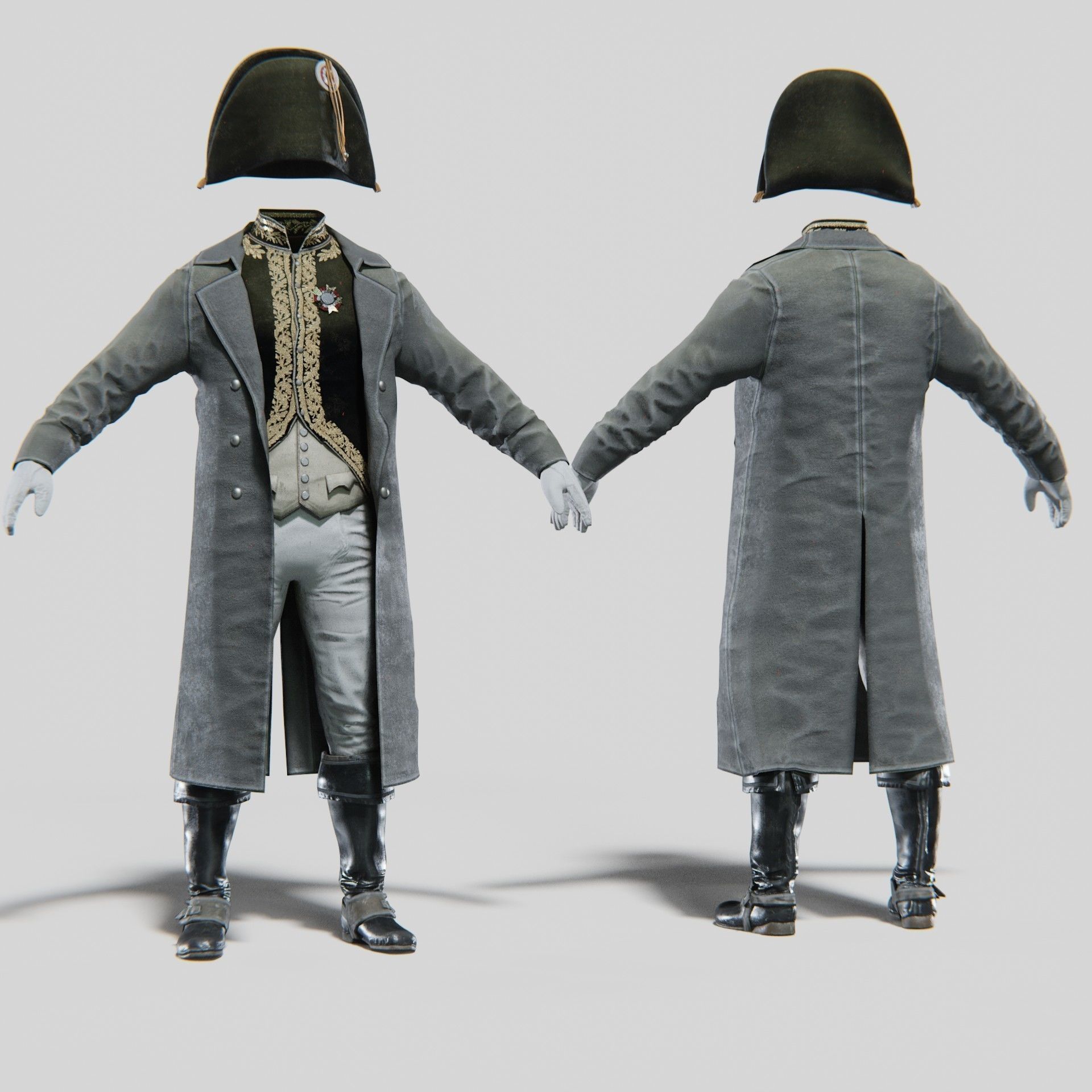 3D model Soldier Napoleon Battlefield Rigged VR / AR / low-poly | CGTrader