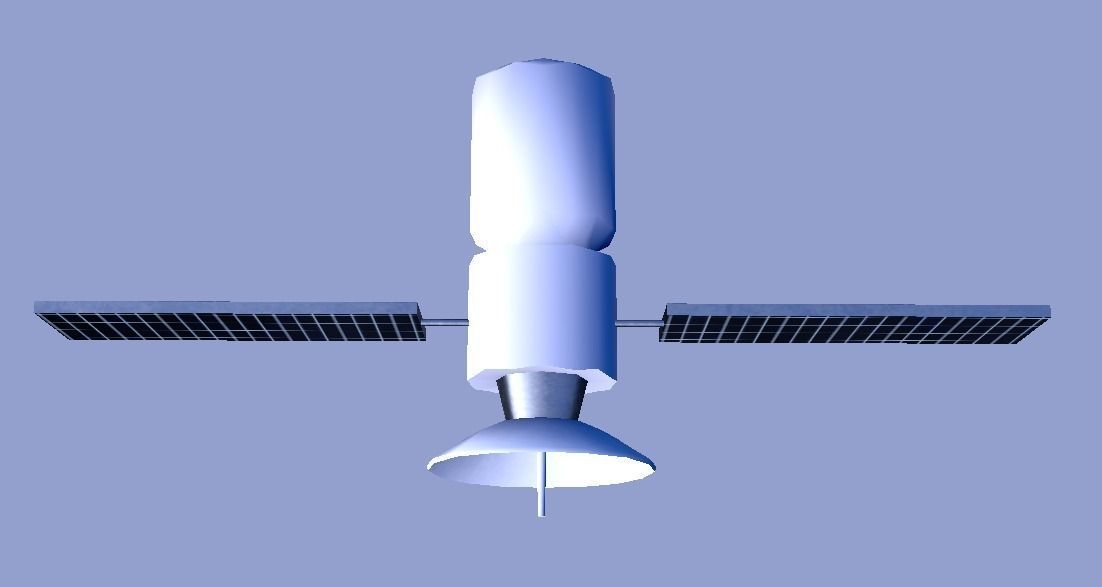 3D model Low Poly Satellite PBR Game Ready VR / AR / low-poly | CGTrader