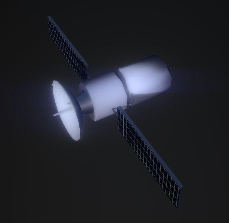 3D model Low Poly Satellite PBR Game Ready VR / AR / low-poly | CGTrader