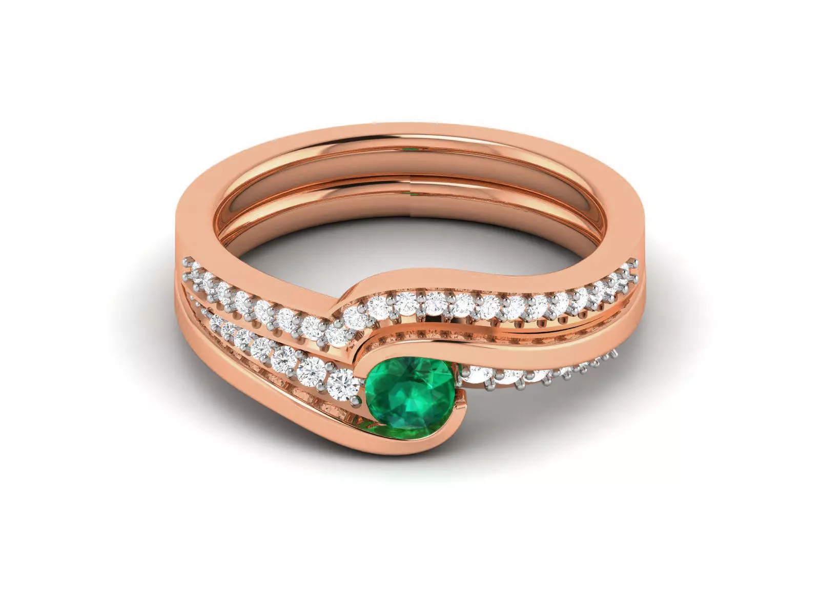 Women solitaire ring 3dm render detail 3D model 3D printable | CGTrader