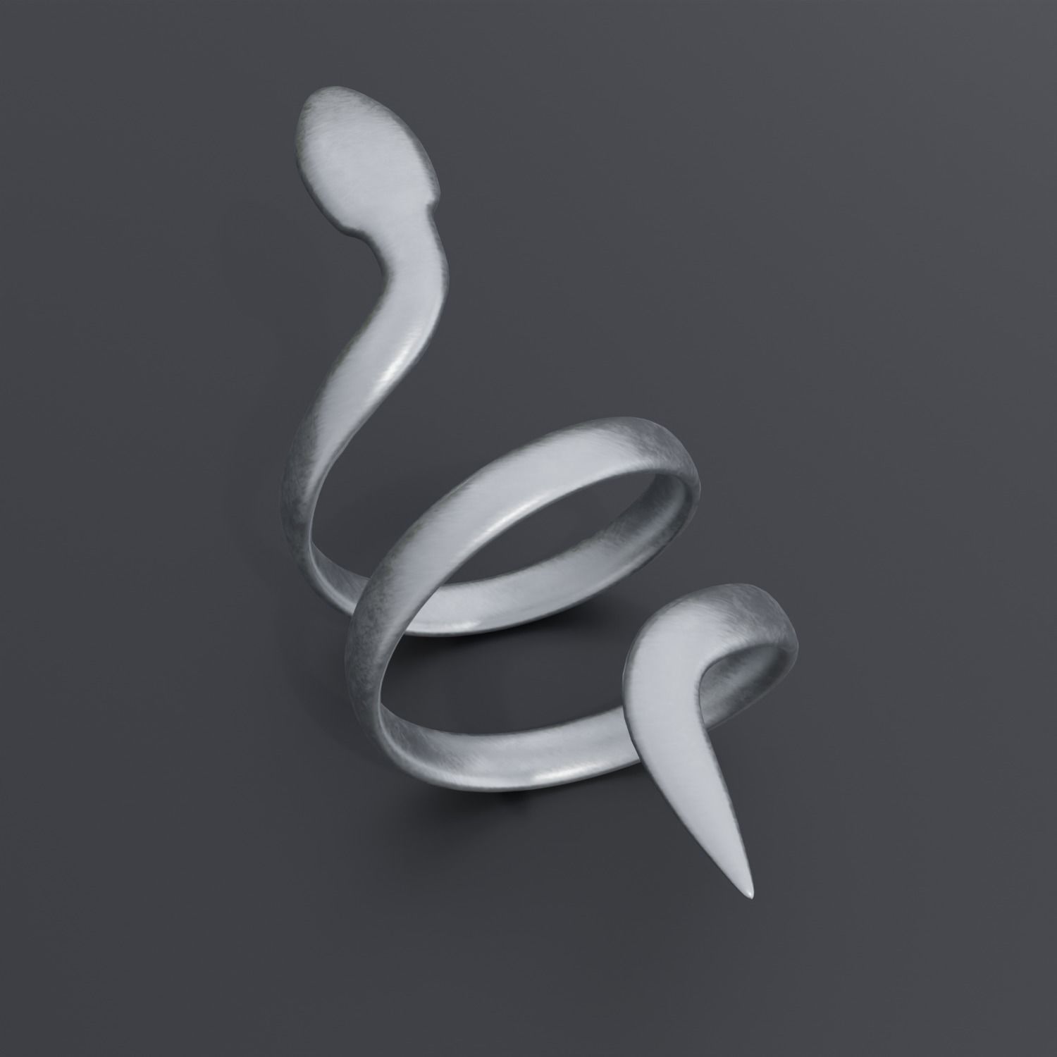 3D model Low Poly Snake Ring VR / AR / low-poly | CGTrader