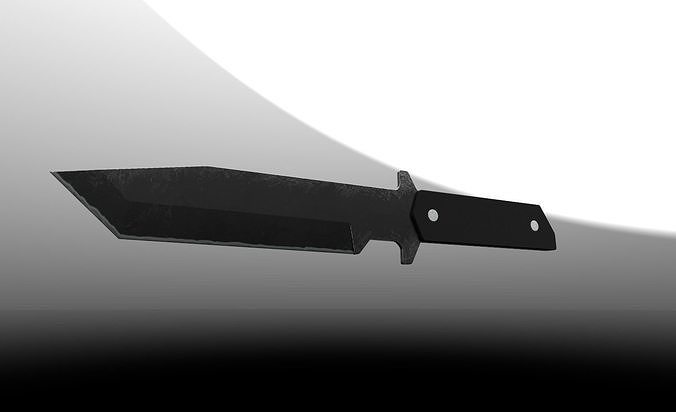 military knife free 3D model | CGTrader