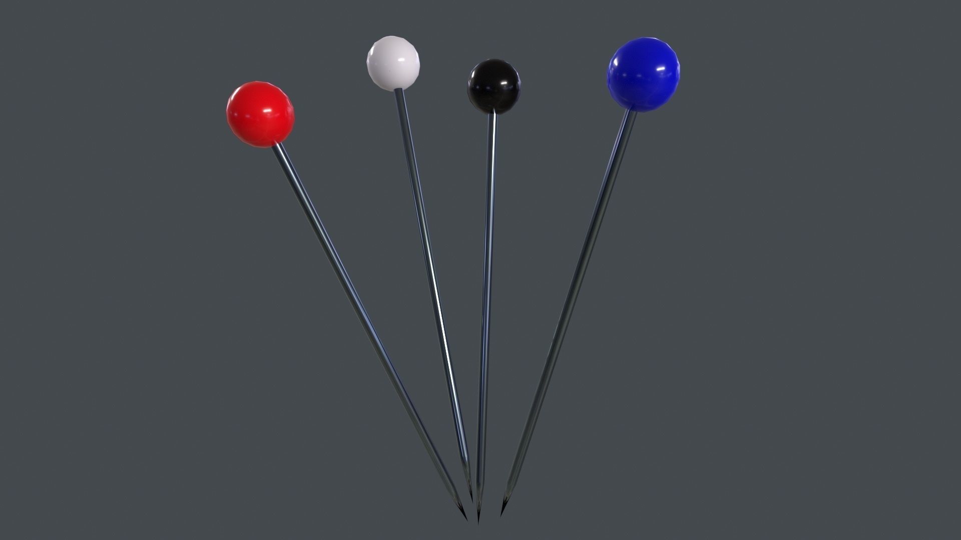3D model Pin Needles 3D Models VR / AR / low-poly | CGTrader