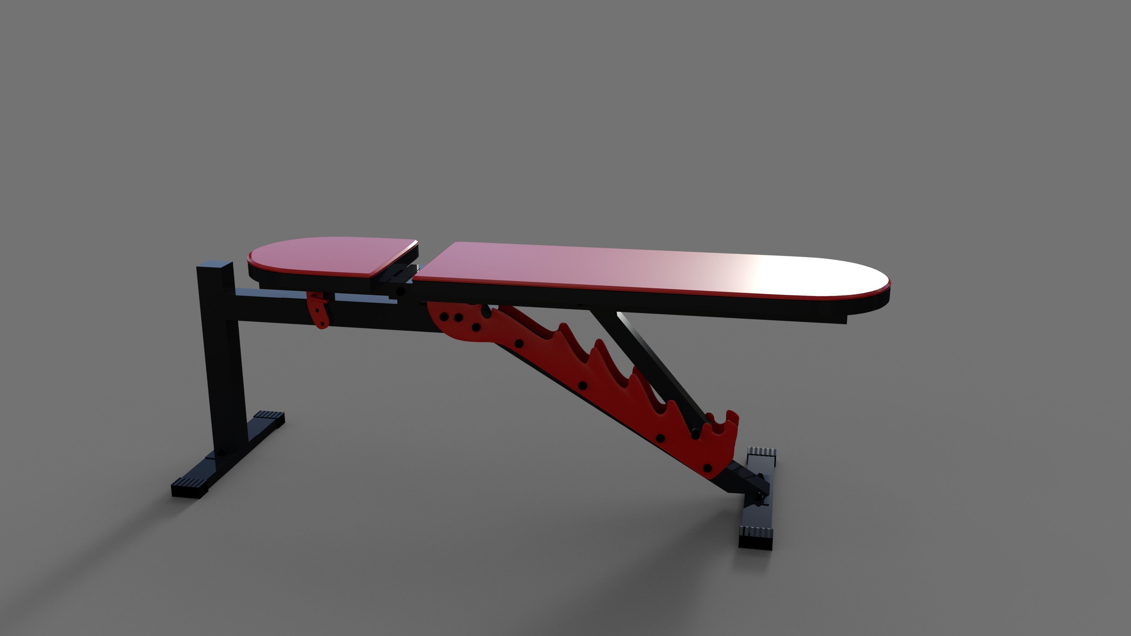 Bench Press free 3D model | CGTrader