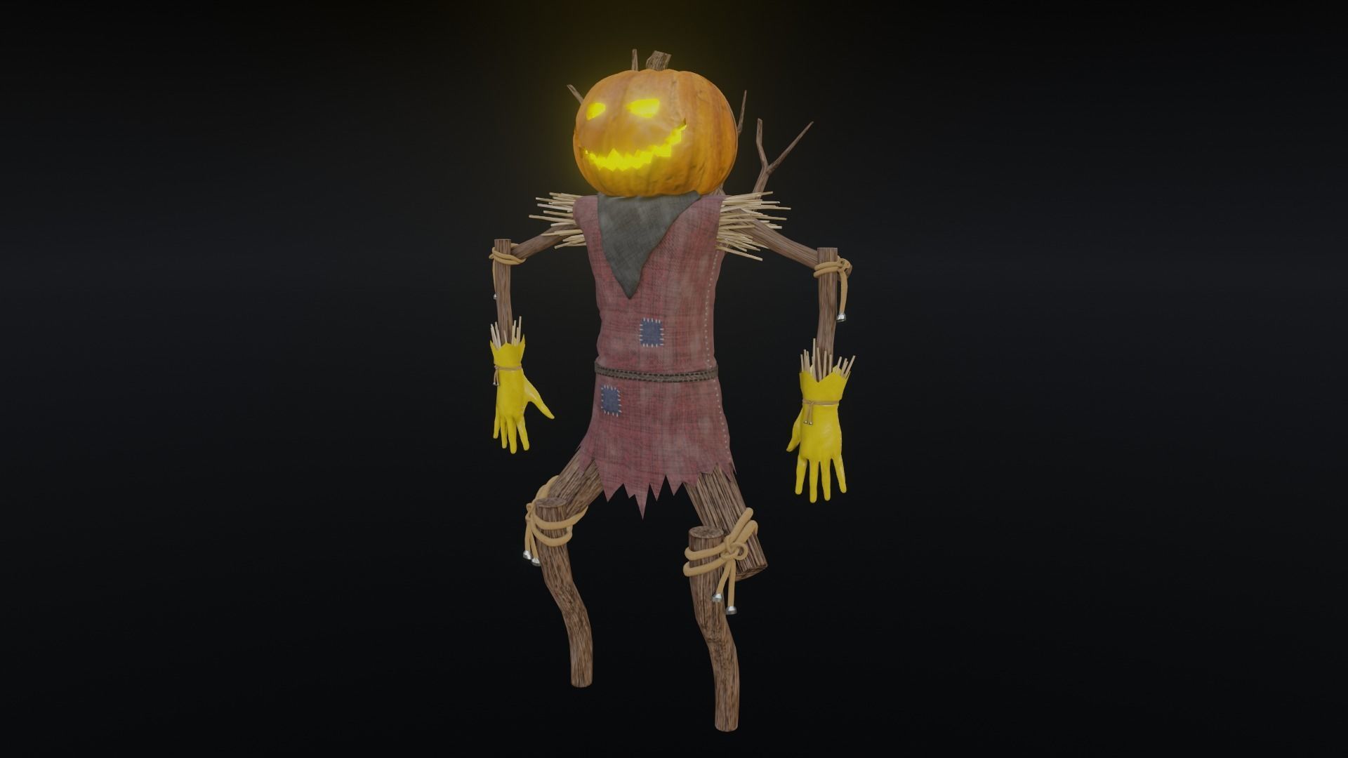 3D model Scarecrow Rigged VR / AR / low-poly | CGTrader