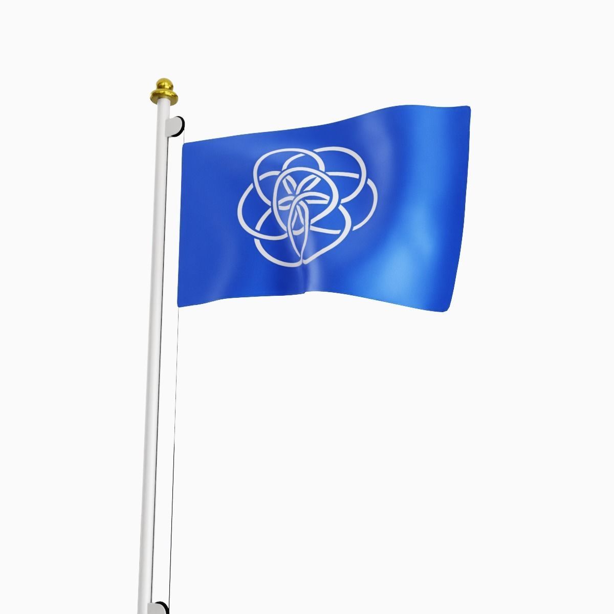 3D model Flag of the The International Flag of Planet Earth VR / AR ...