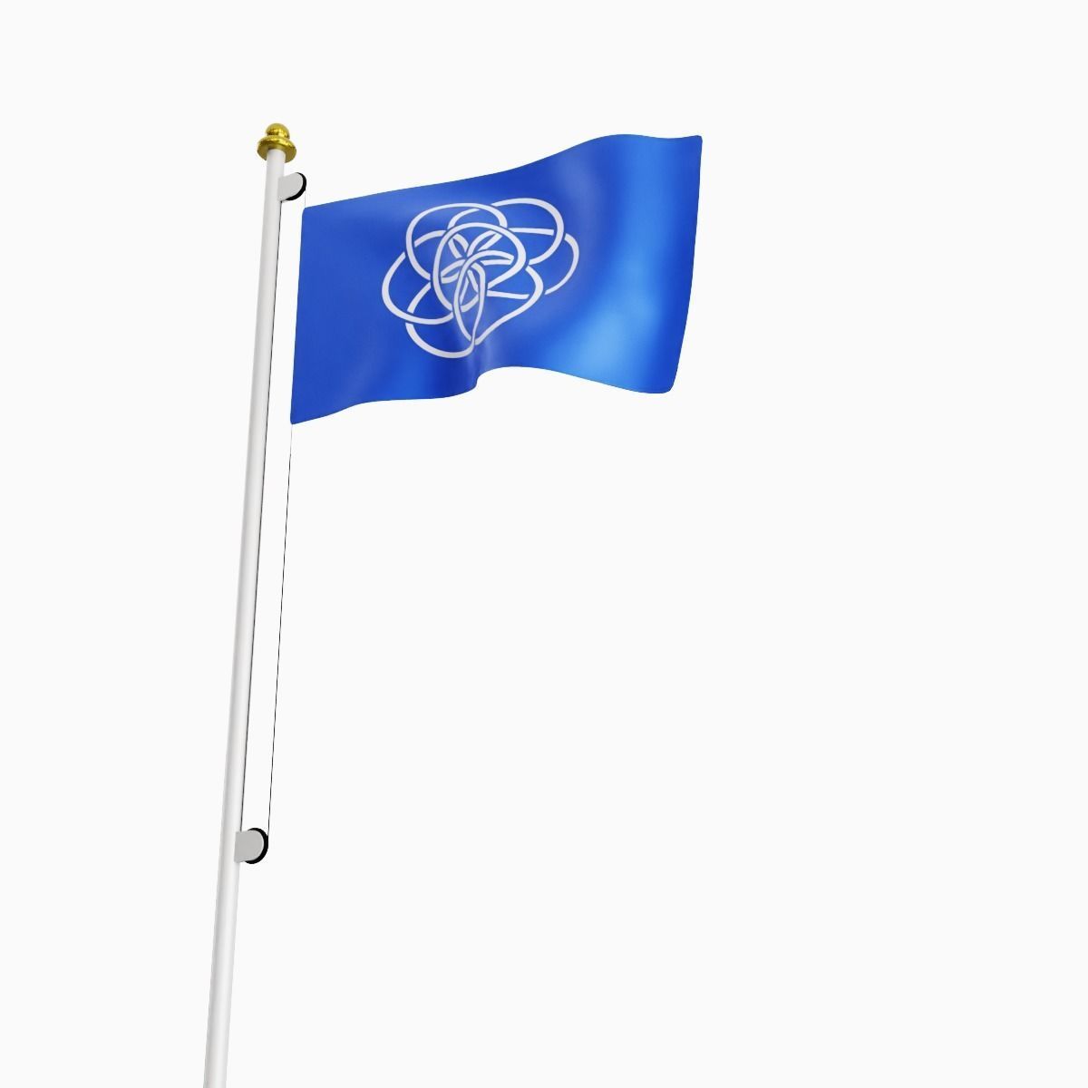 3D model Flag of the The International Flag of Planet Earth VR / AR ...