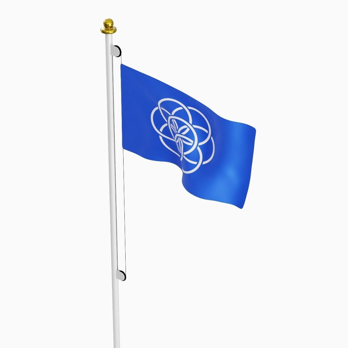 3D model Flag of the The International Flag of Planet Earth VR / AR ...