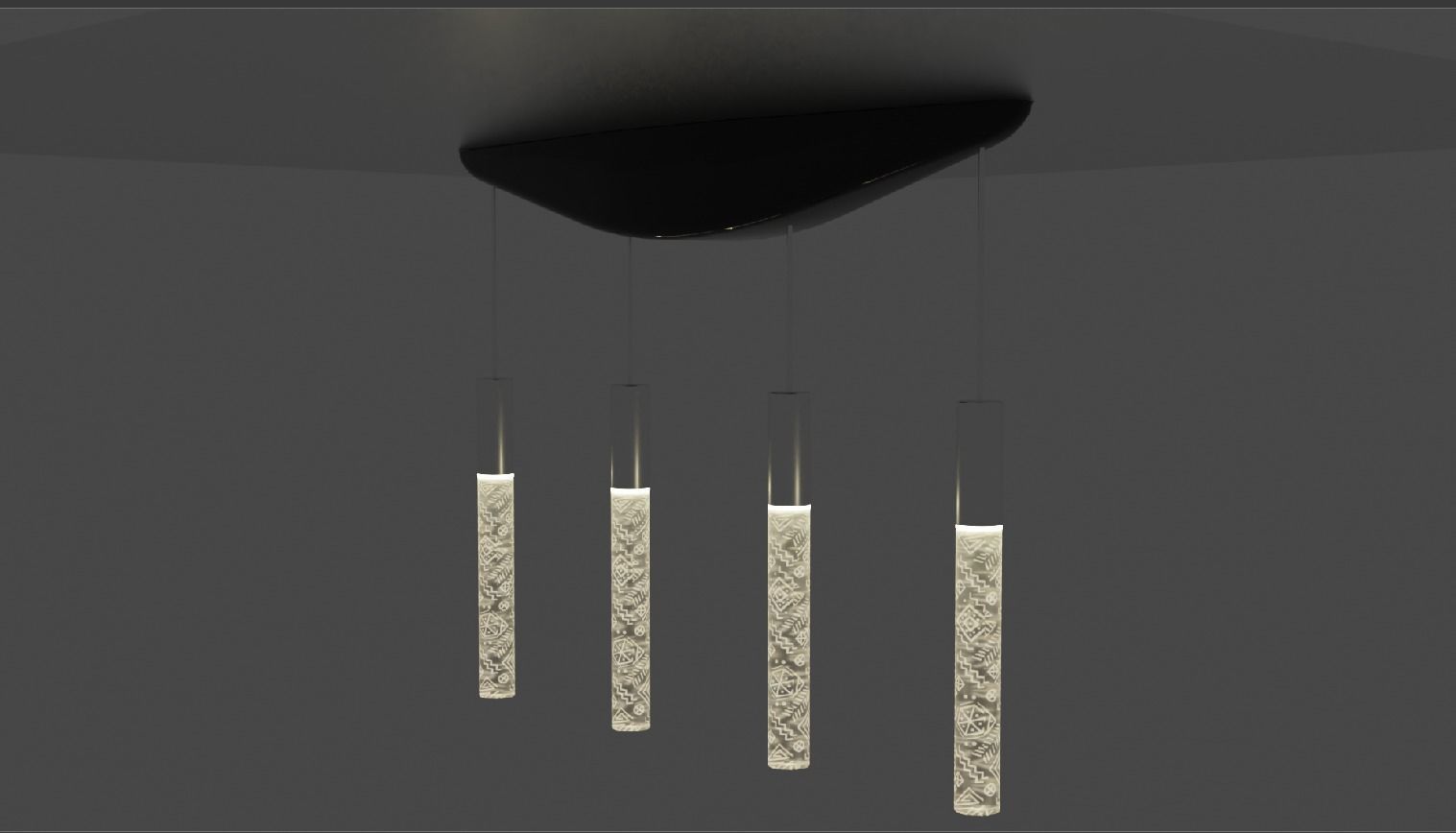 4 Pole Light LEDs free 3D model | CGTrader