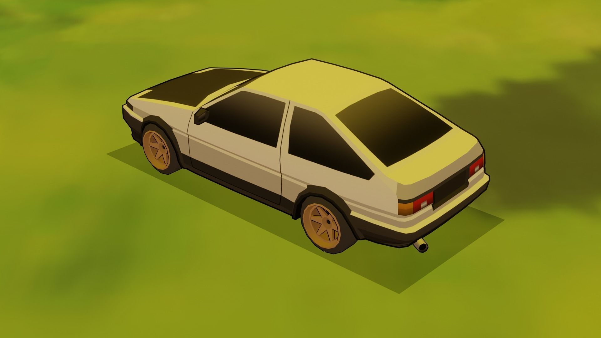 3D model Toyota Corolla Sprinter Trueno AE86 VR / AR / low-poly | CGTrader