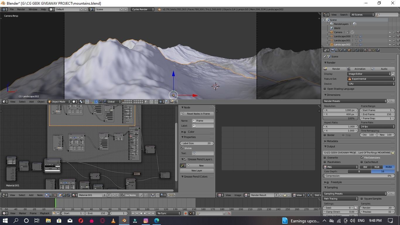 Mountains-High detailed 3D model | CGTrader