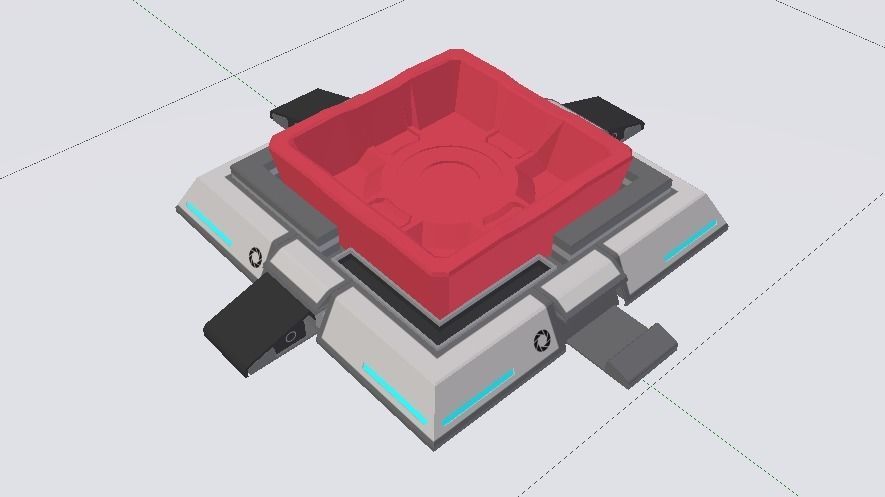 3D model Sci-Fi Platform 02 VR / AR / low-poly | CGTrader