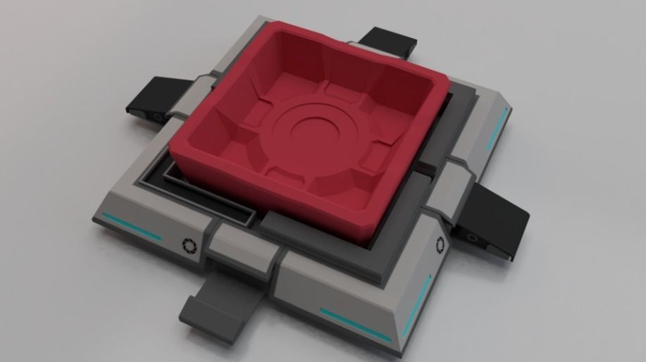 3D model Sci-Fi Platform 02 VR / AR / low-poly | CGTrader
