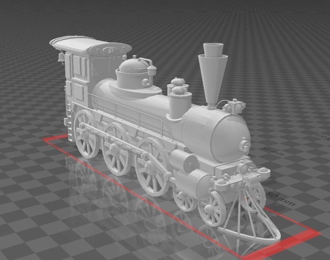 Locomotive 3D model 3D printable | CGTrader