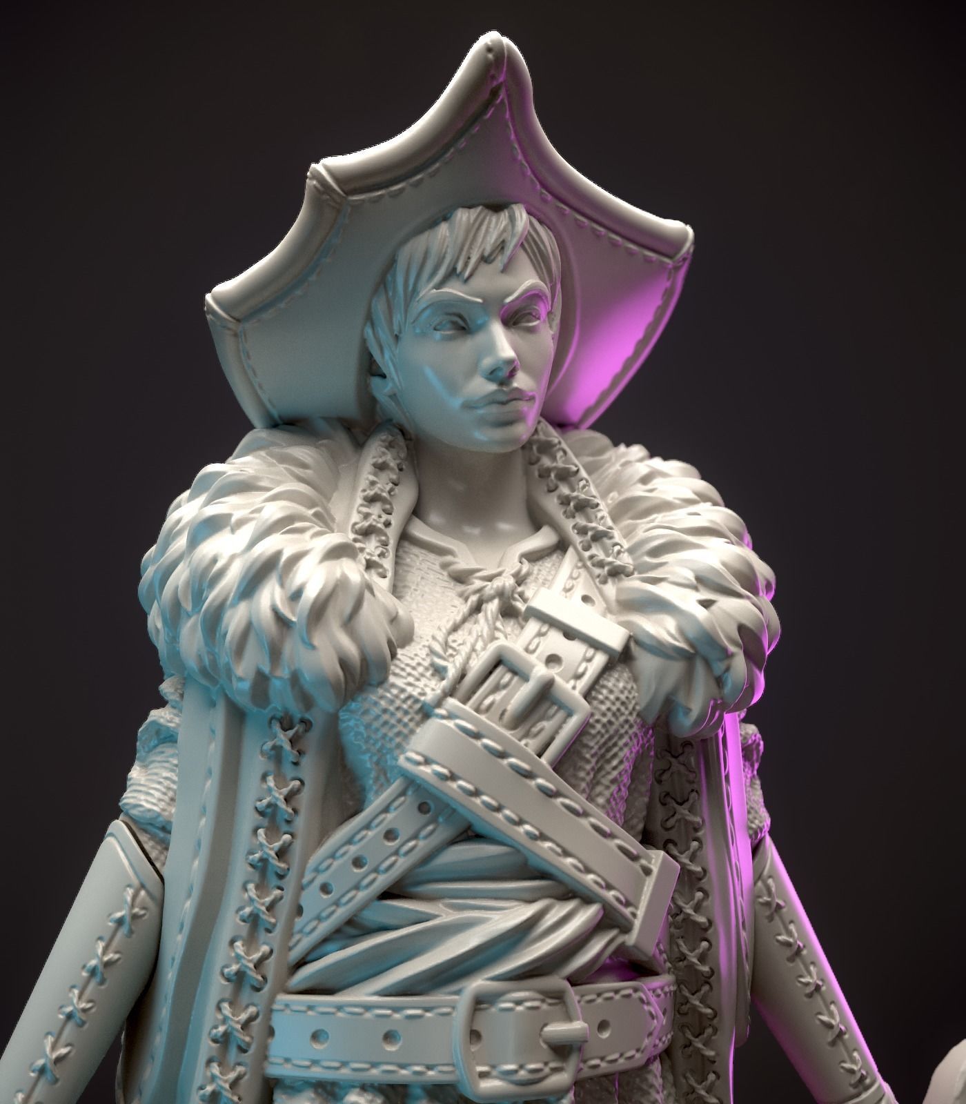 Lady sharp 3D model 3D printable | CGTrader