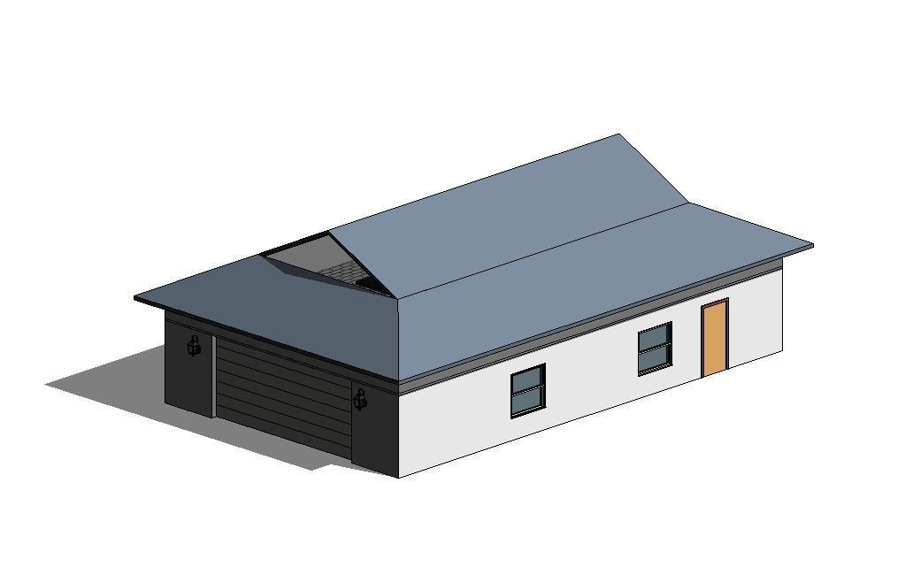 Revit - Detached Garage Boston Hip 3D model | CGTrader