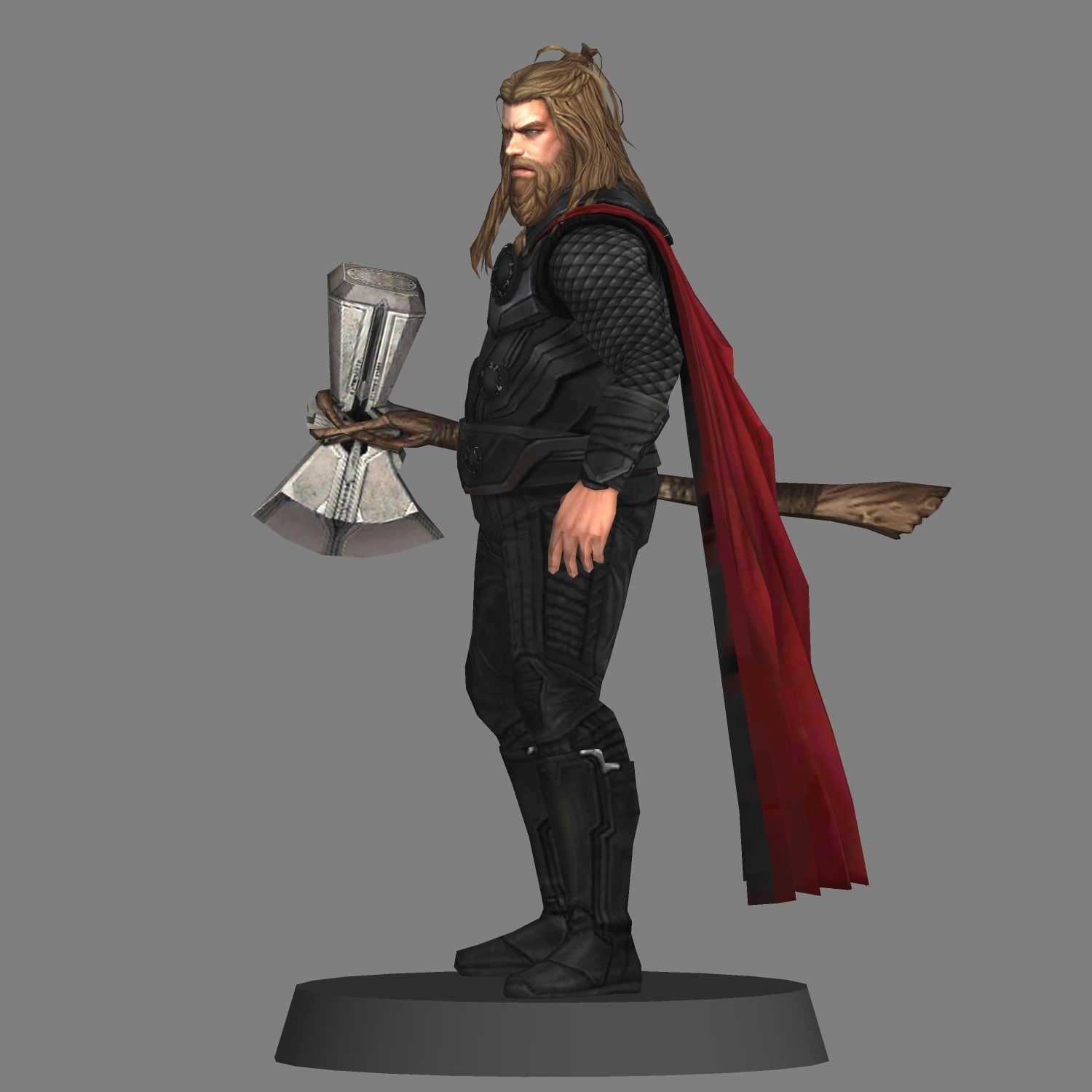 Thor Avengers Endgame LOW POLY 3D model 3D printable | CGTrader