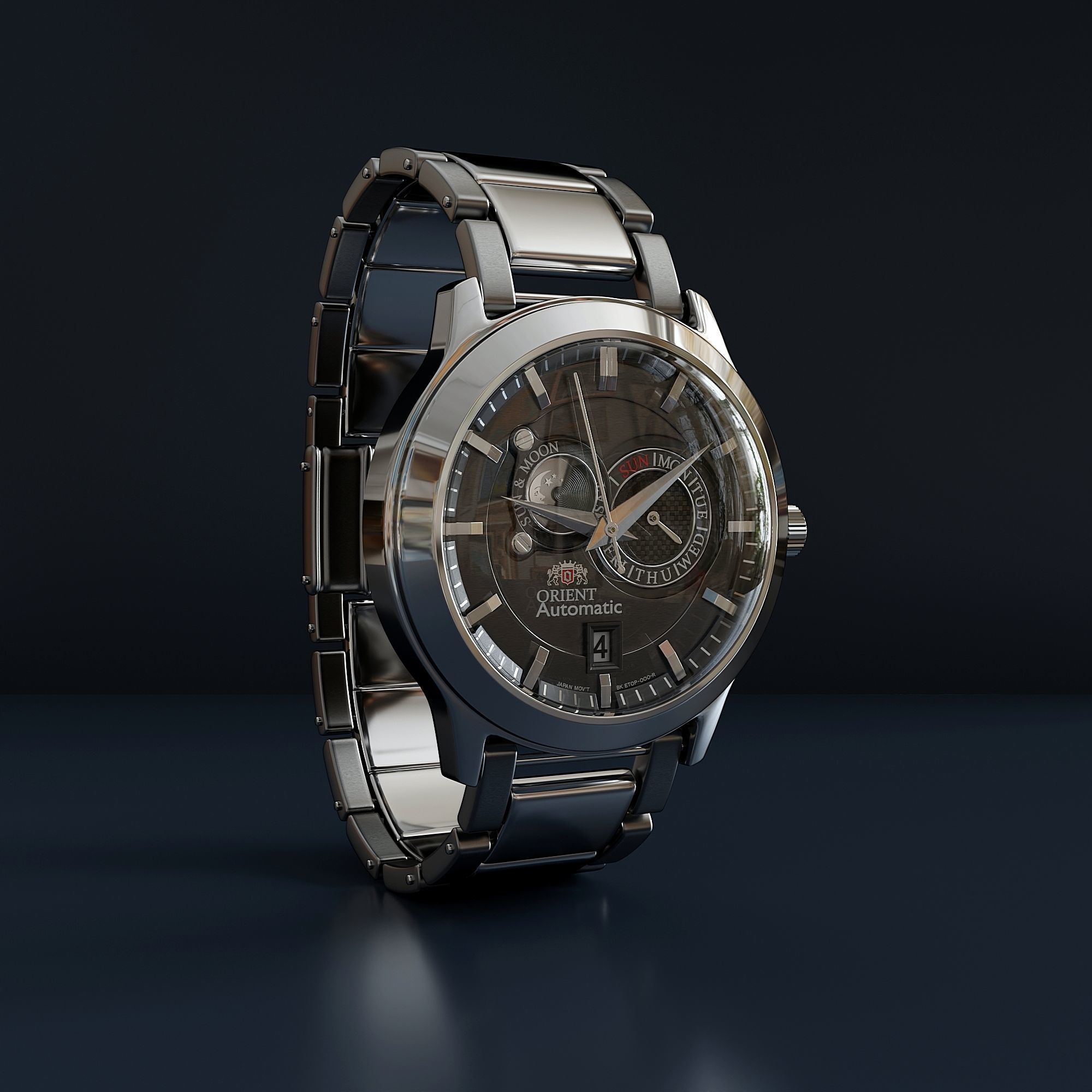 Wrist watch brand Orient 3D model | CGTrader