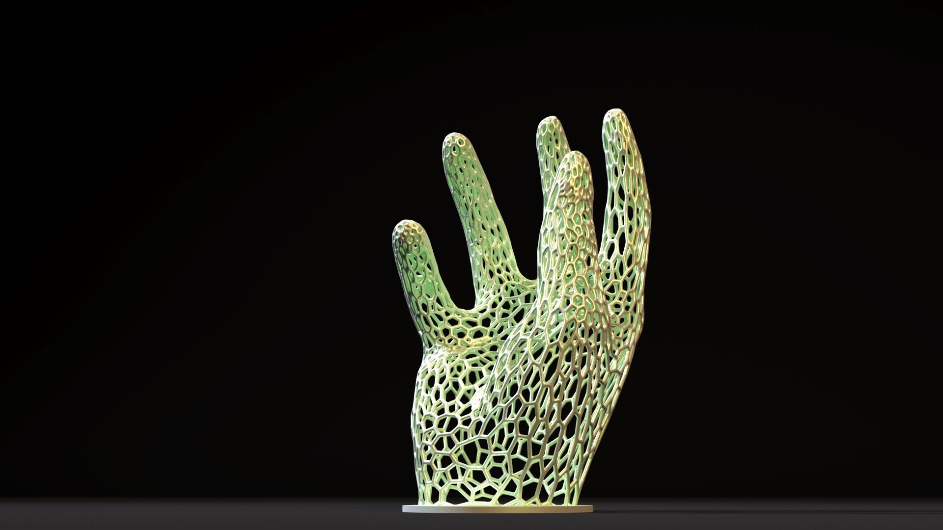 Hand voronoi 3D model 3D printable | CGTrader