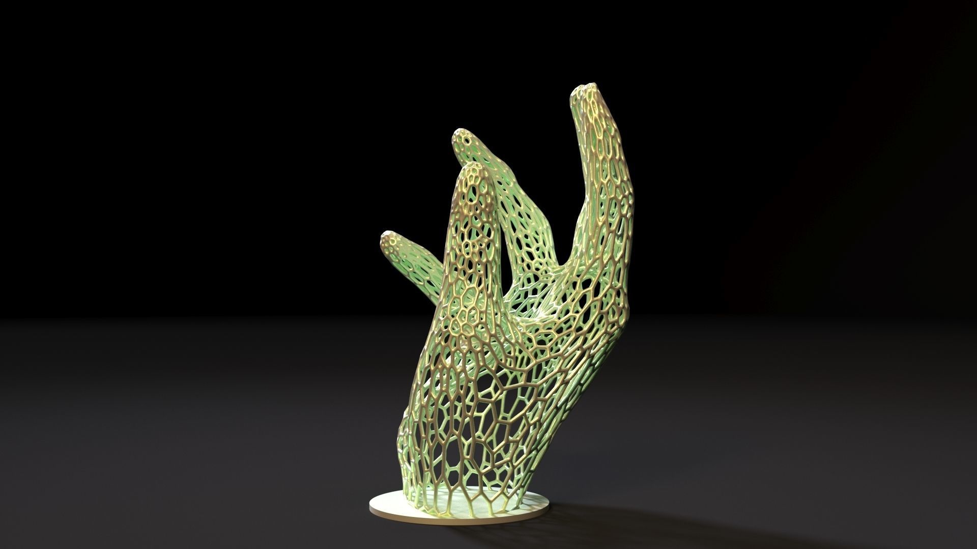 Hand voronoi 3D model 3D printable | CGTrader