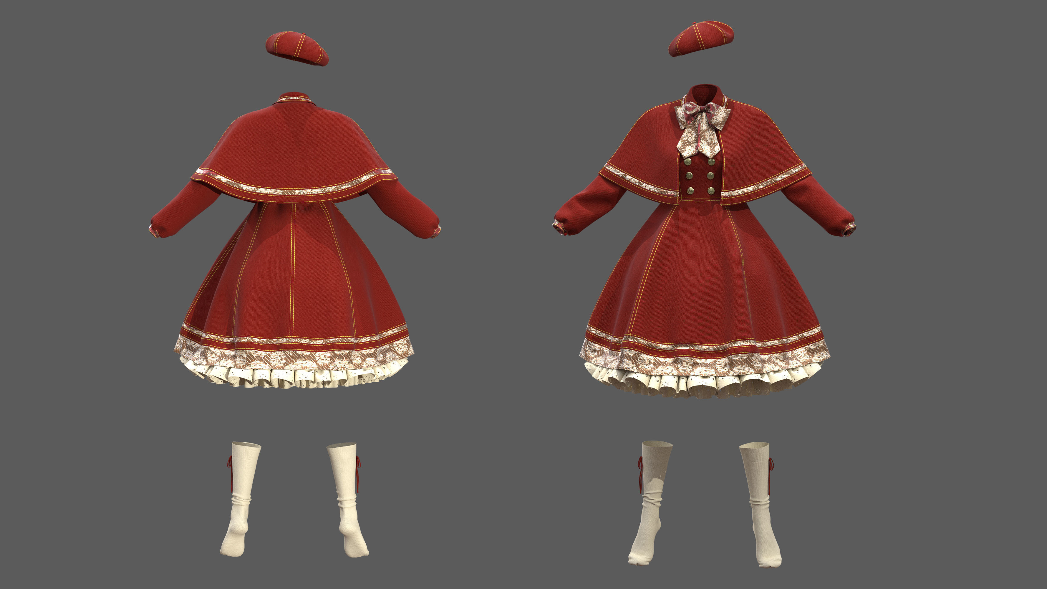 Dresses pack 3D model | CGTrader