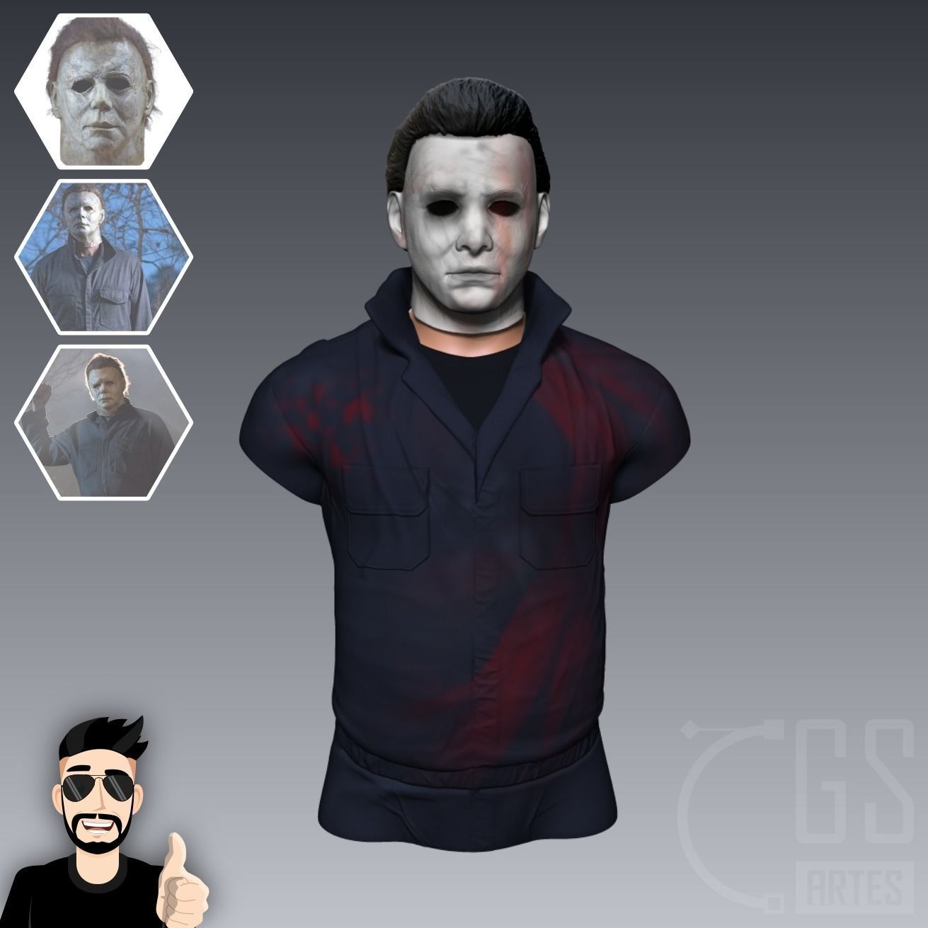 MICHAEL MYERS - HALLOWEEN 3D model 3D printable | CGTrader