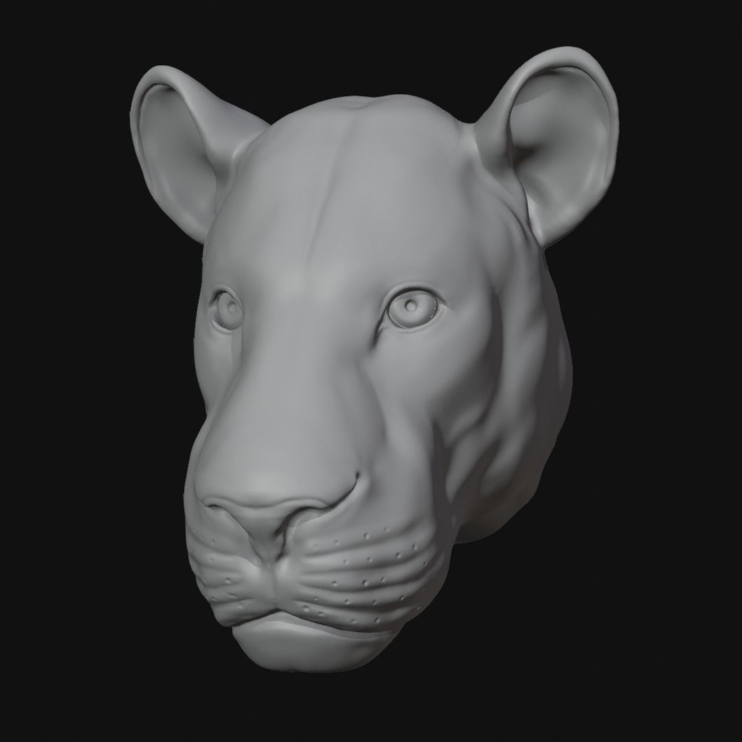Lion Head 3D model 3D printable | CGTrader