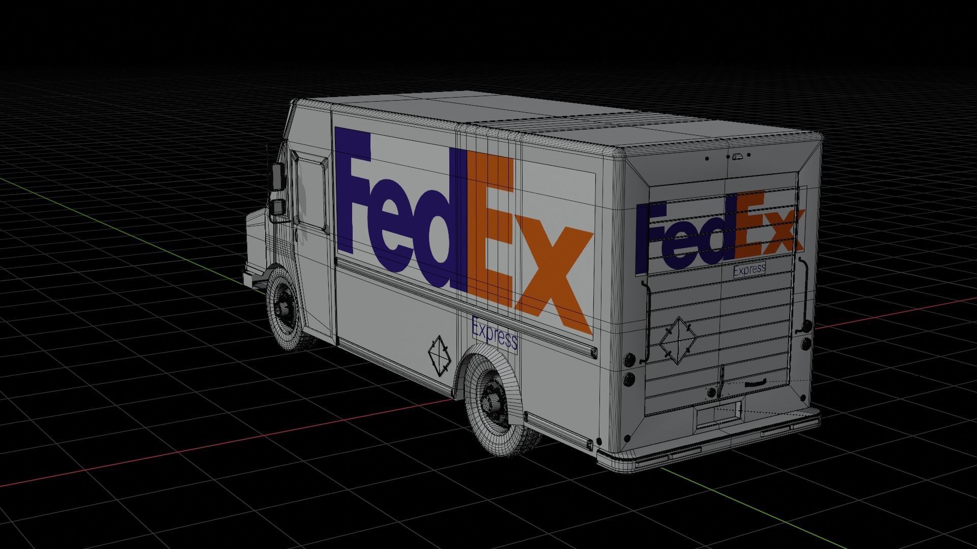 FedEx Truck 3D model | CGTrader