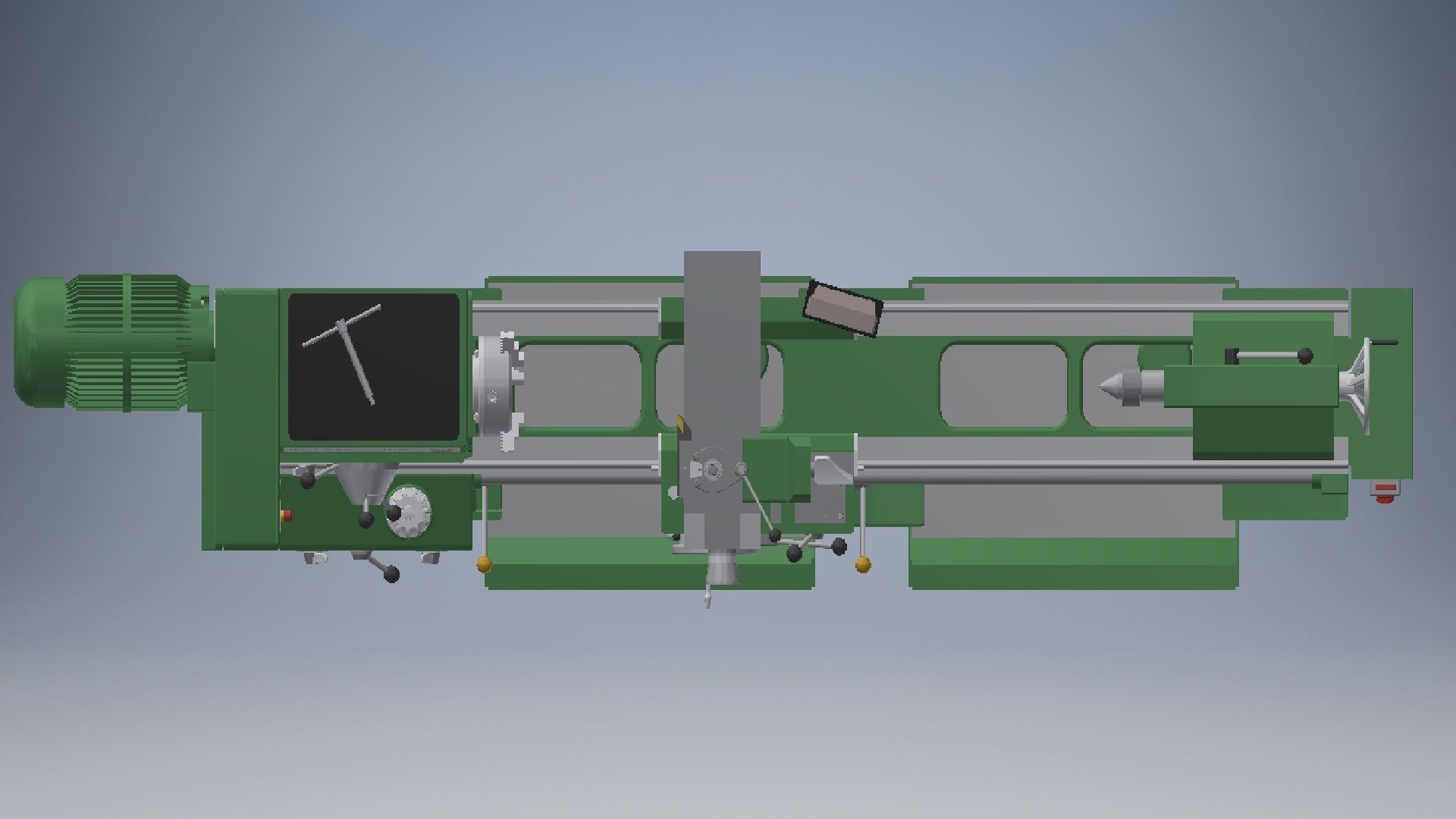 Conventional Lathe Machine 3Dmodel 3D model | CGTrader