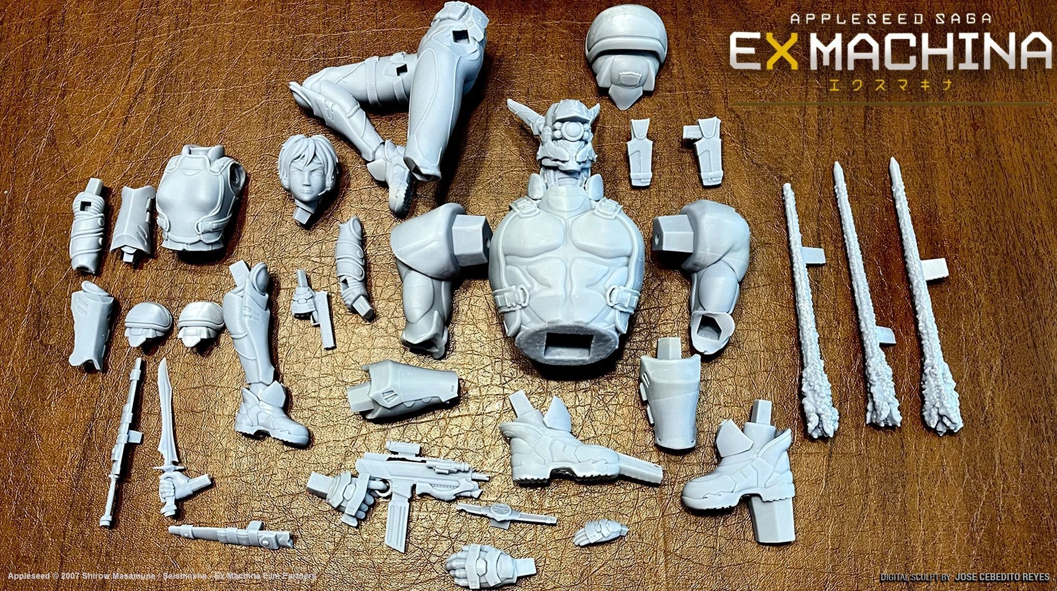 Appleseed Ex Machina 1-6 scale printing - Personal use only 3D model 3D ...