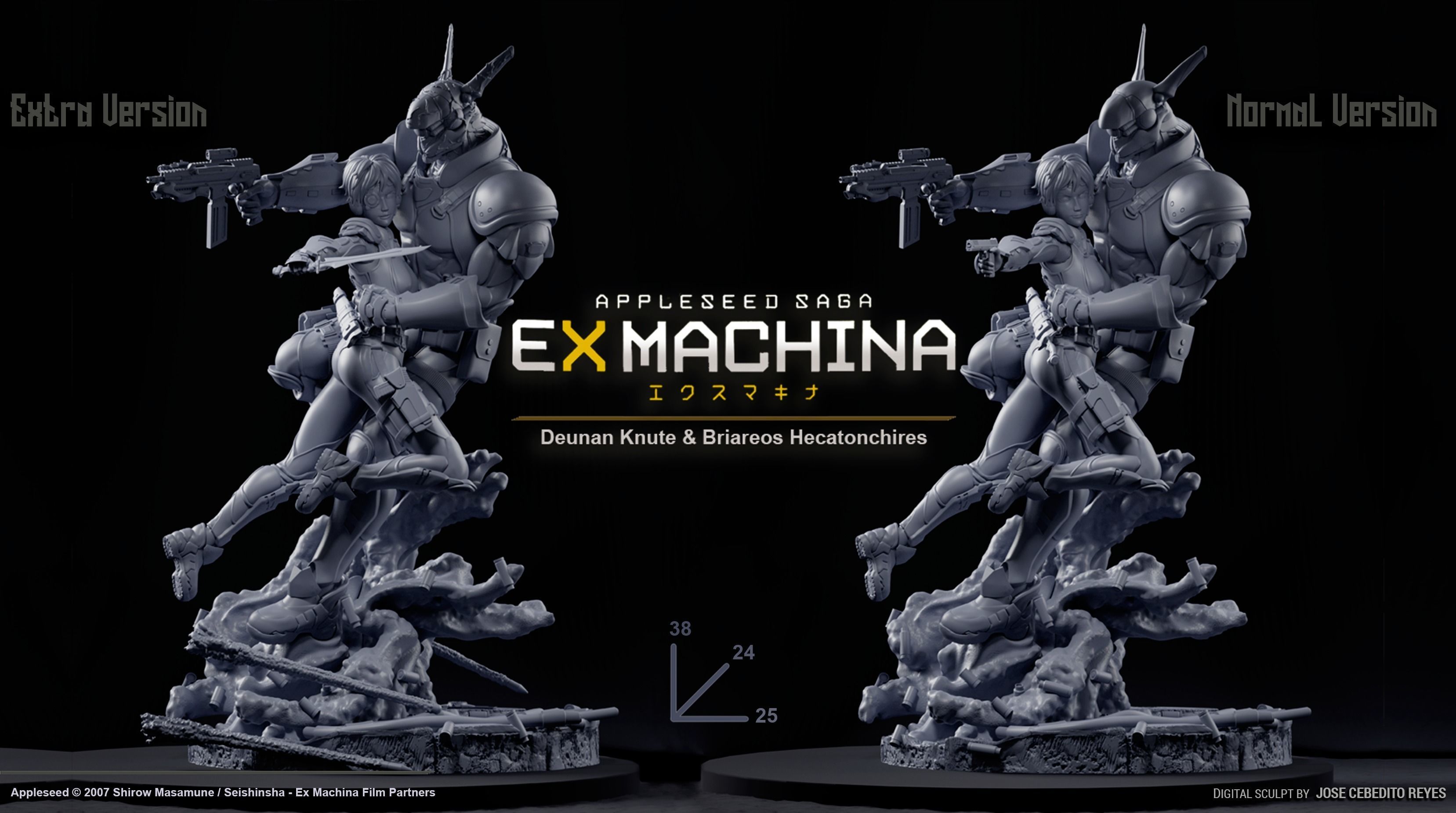 Appleseed Ex Machina 1-6 scale printing - Personal use only 3D model 3D ...
