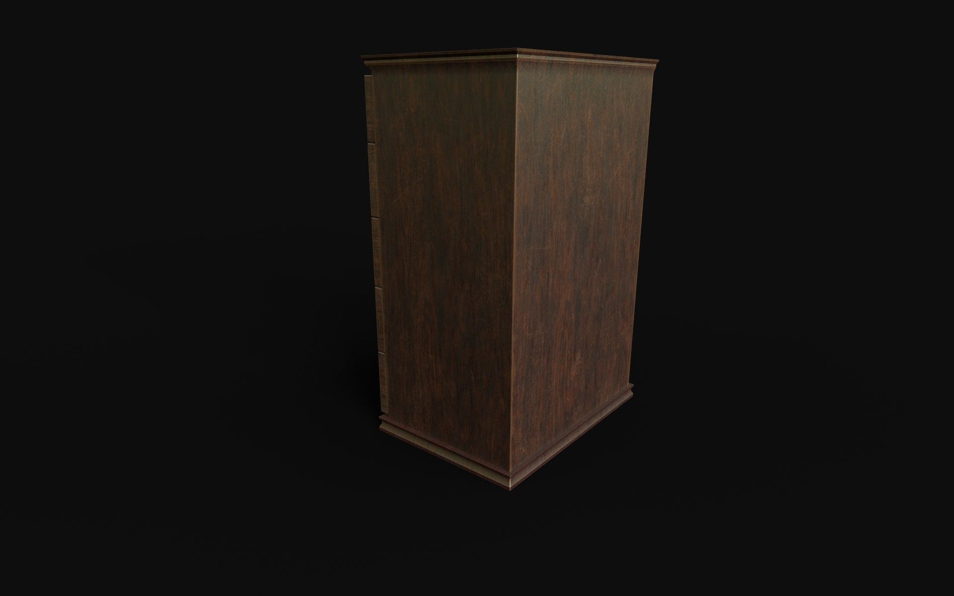 3D model antique wooden drawers VR / AR / low-poly | CGTrader