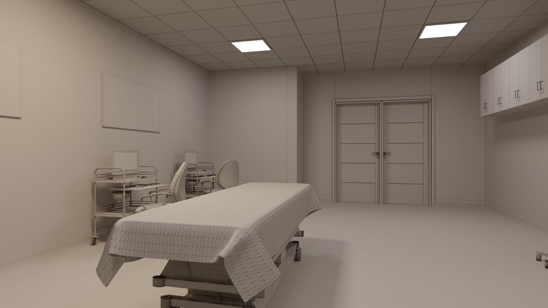Hospital Endoscopy room 3d model 3D model | CGTrader