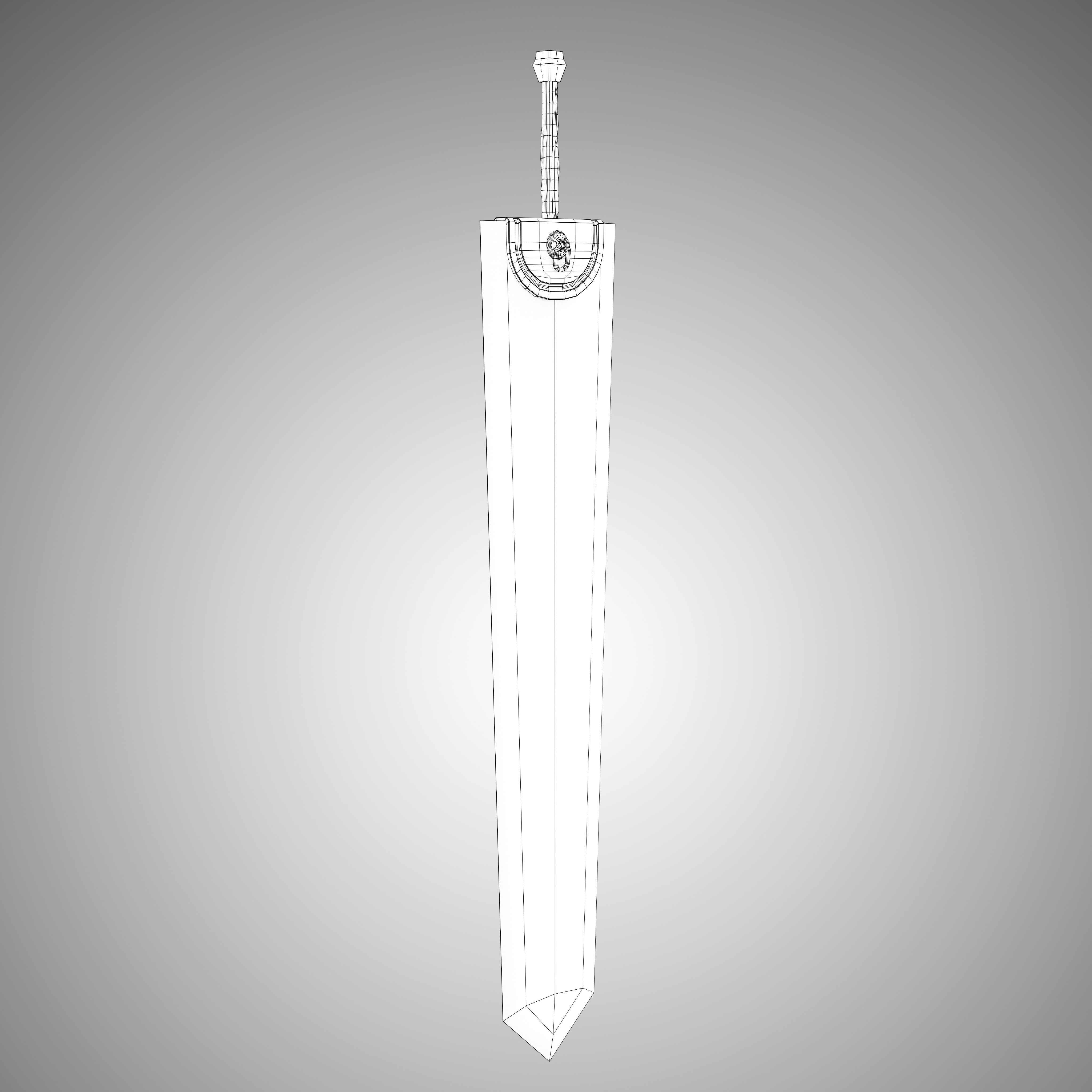 Berserk Guts sword 3D model | CGTrader