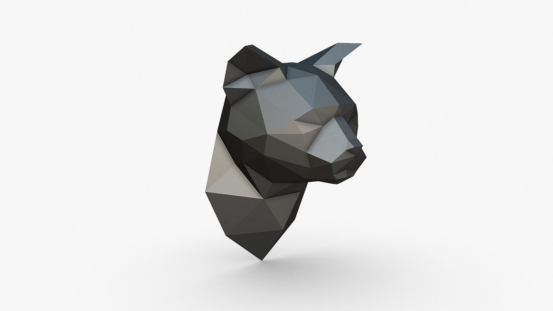 cat head 3D model 3D printable | CGTrader