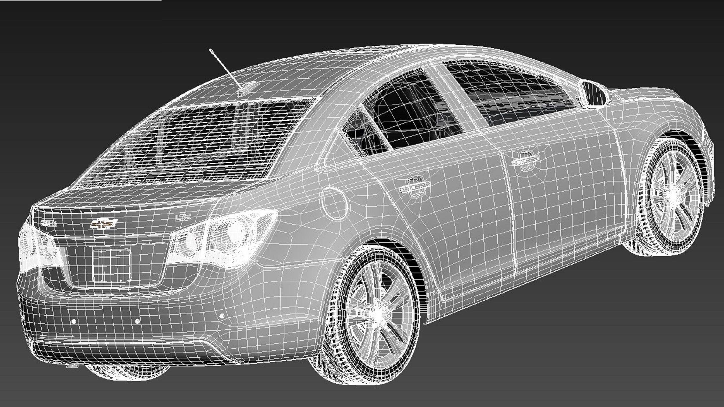 Chevrolet Cruze Sedan CG 2015 3D model | CGTrader