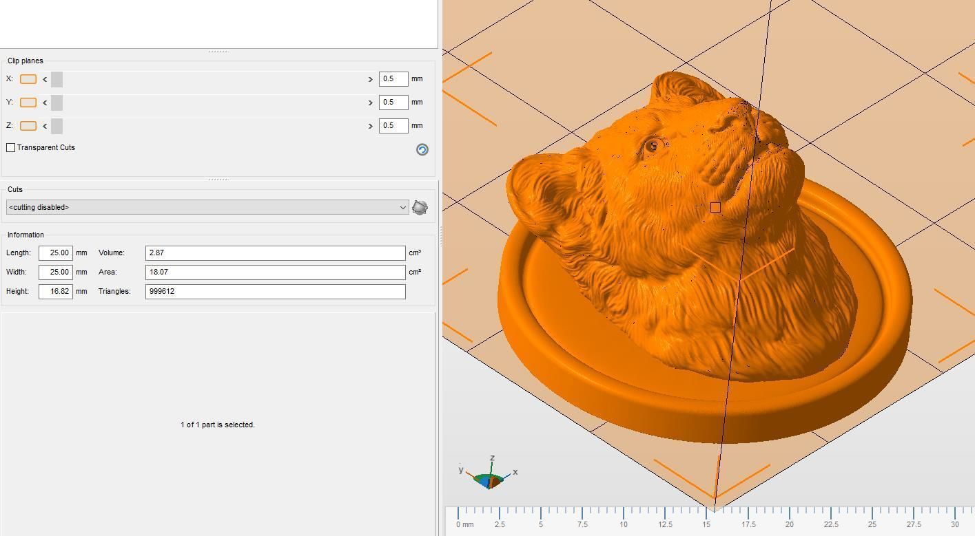 Lion cub head 3D model 3D printable | CGTrader