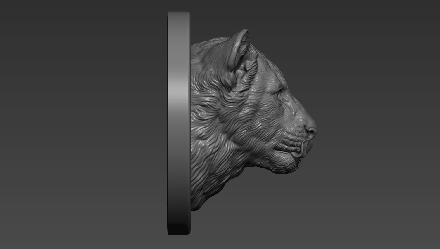 Lion cub head 3D model 3D printable | CGTrader