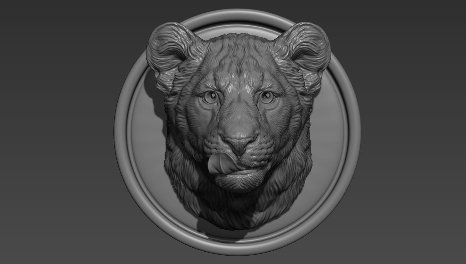Lion cub head 3D model 3D printable | CGTrader
