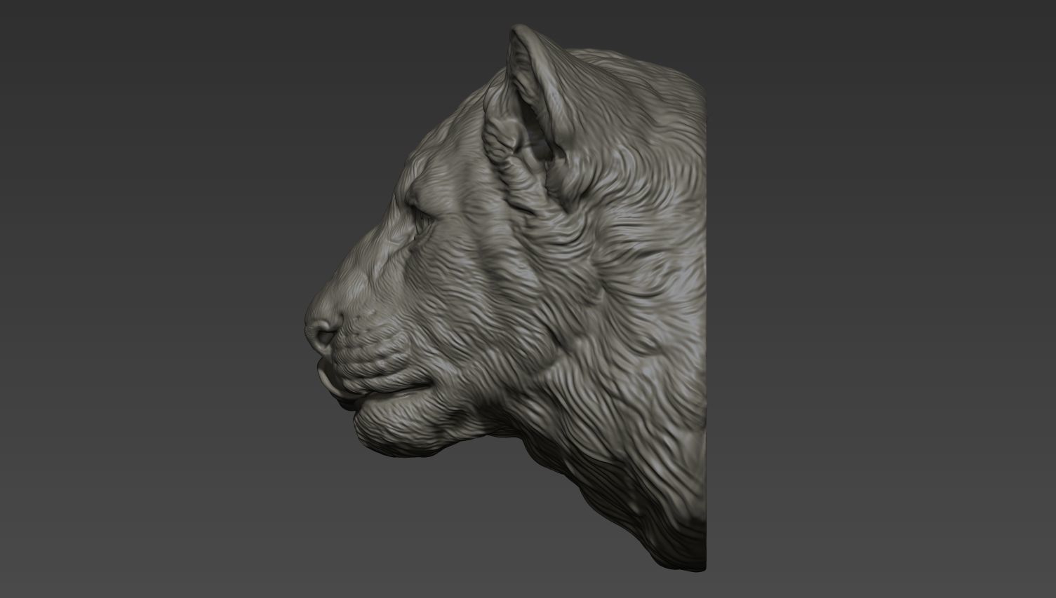 Lion cub head 3D model 3D printable | CGTrader