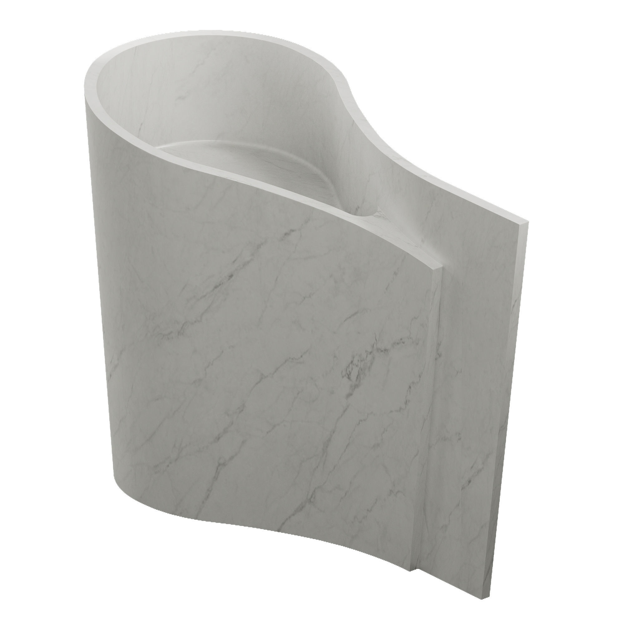 3D model WAVE Freestanding marble sink VR / AR / low-poly | CGTrader